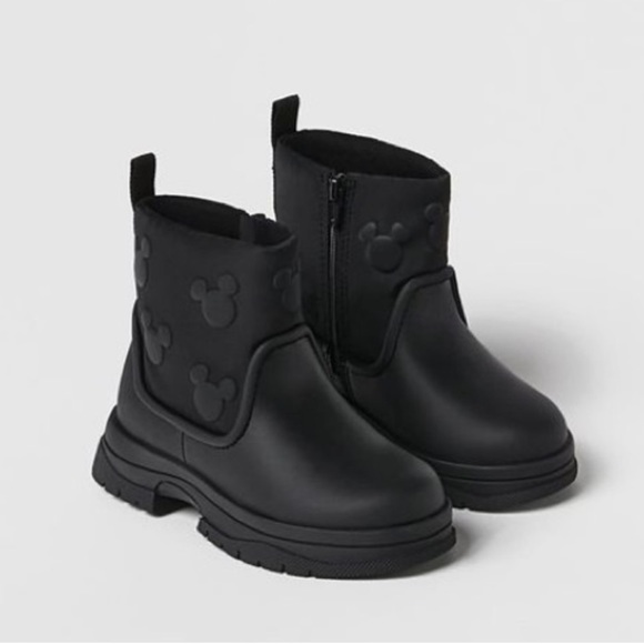Zara | Shoes | Zara Disney Rubberized Ankle Boots | Poshmark